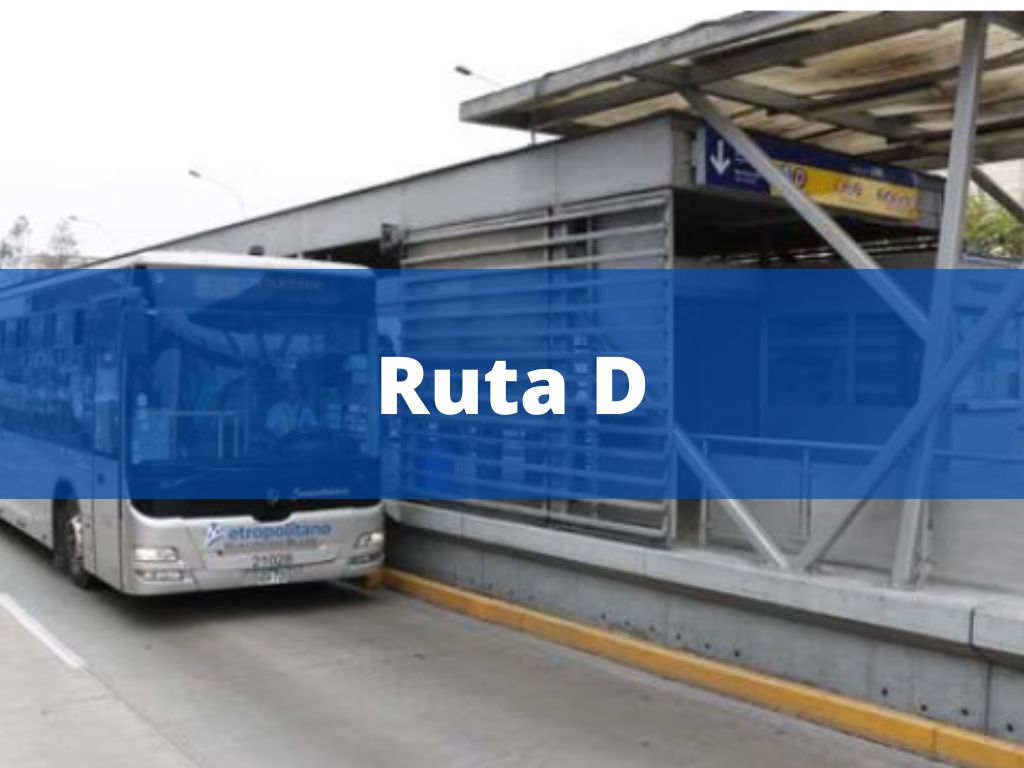 【Ruta D del Metropolitano】 PARADEROS y HORARIOS
