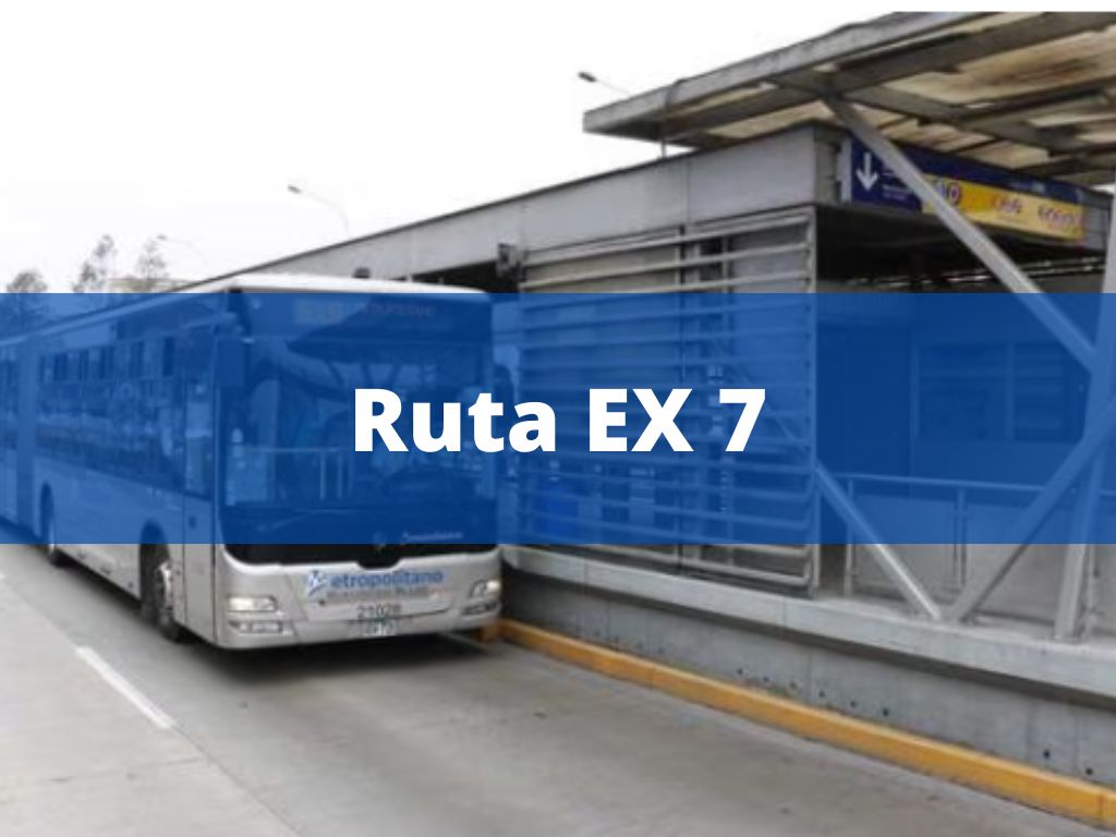 Ruta Expreso 7 del Metropolitano - ¡Información de PARADEROS!